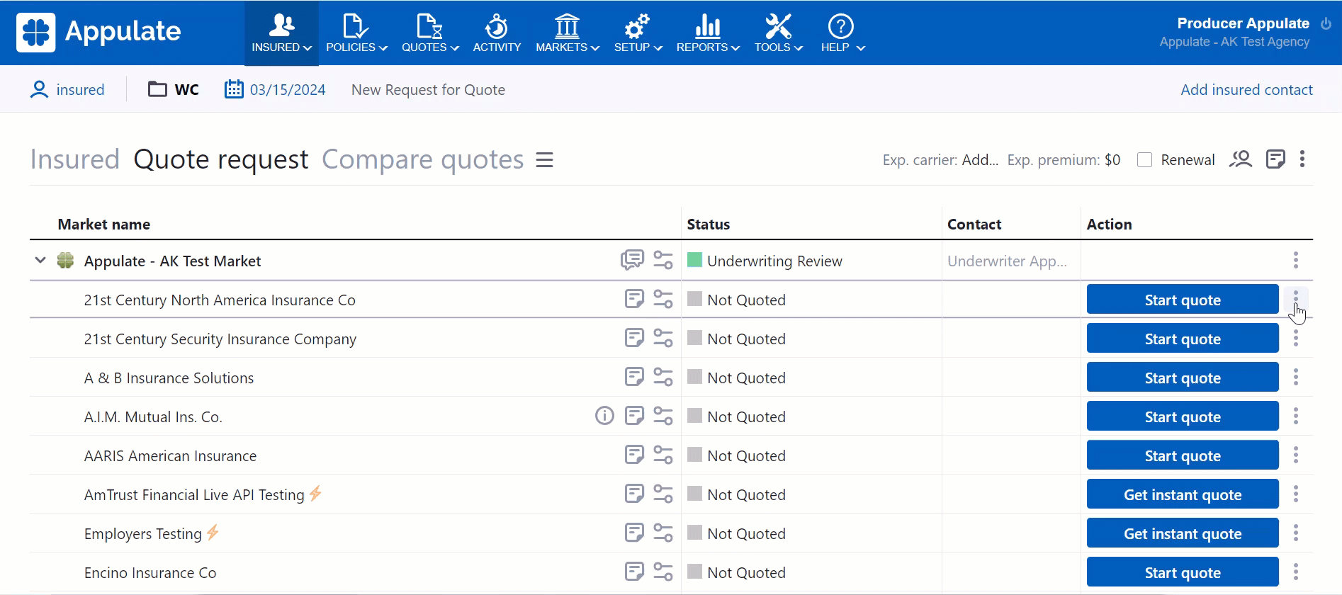 How to add submarkets